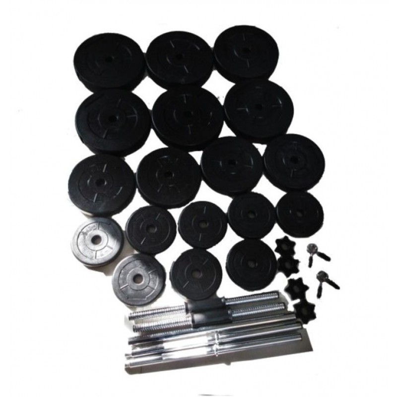 Set greutati fitness EcoFit 50 kg • Sportist