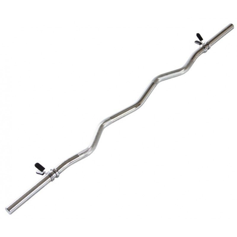 Bara greutati curbata cu cleme Virtufit 120cm • Sportist