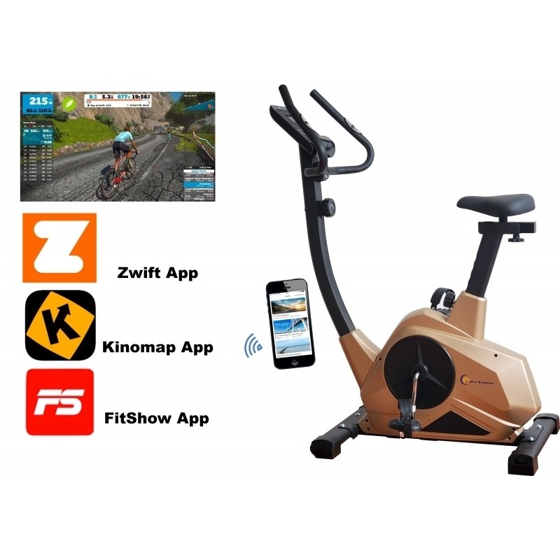 Bicicleta fitness magnetica FitTronic 601B Bluetooth • Sportist