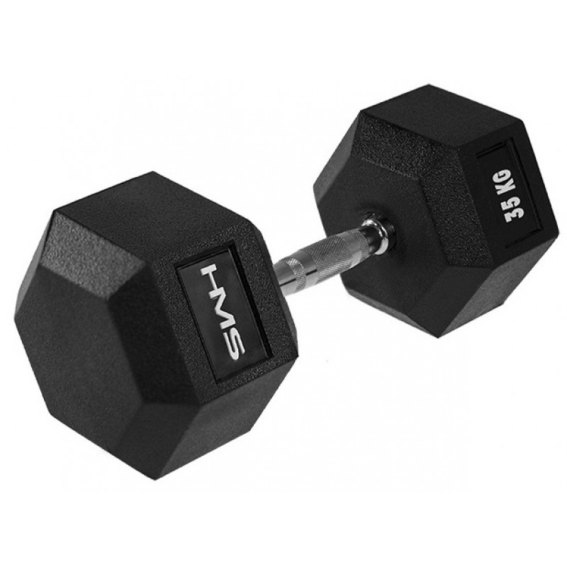 Gantera hexagonala HMS HEX PRO 35 Kg • Sportist