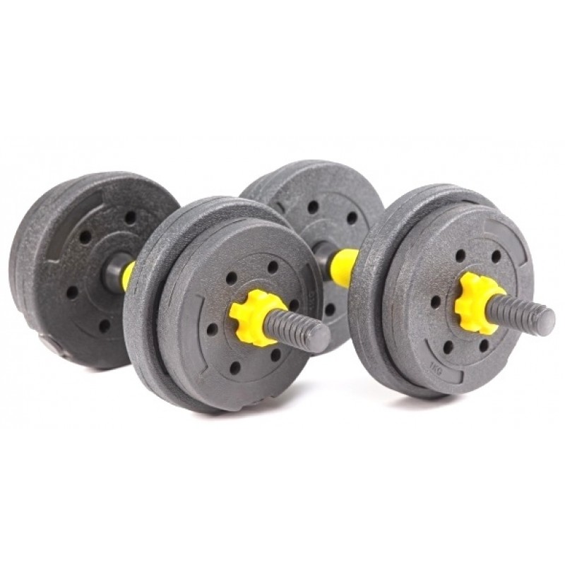 Set gantere reglabile FitTronic 2x5 Kg • Sportist