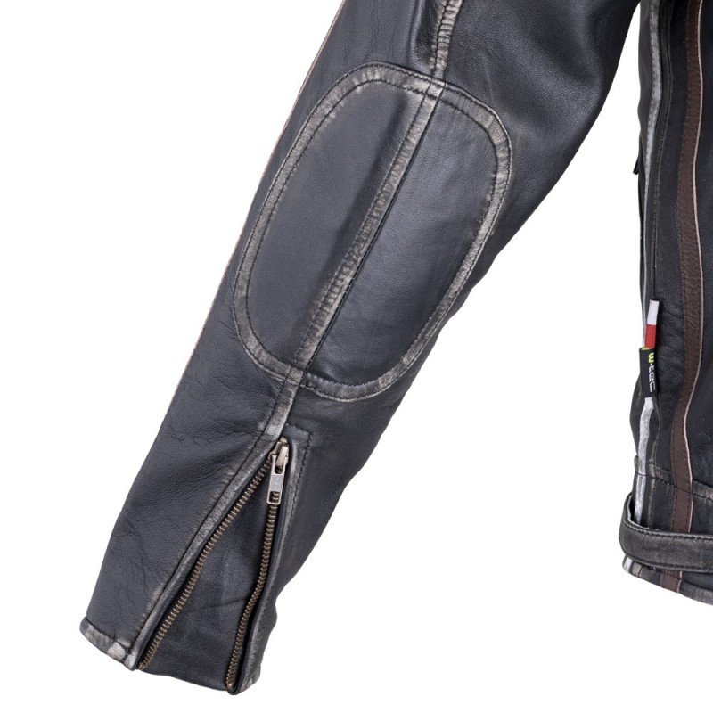 Geaca moto piele barbati W-TEC Sheawen Vintage • Sportist