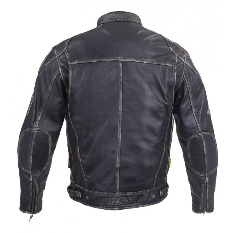 Geaca moto piele barbati W-TEC Sheawen Vintage • Sportist