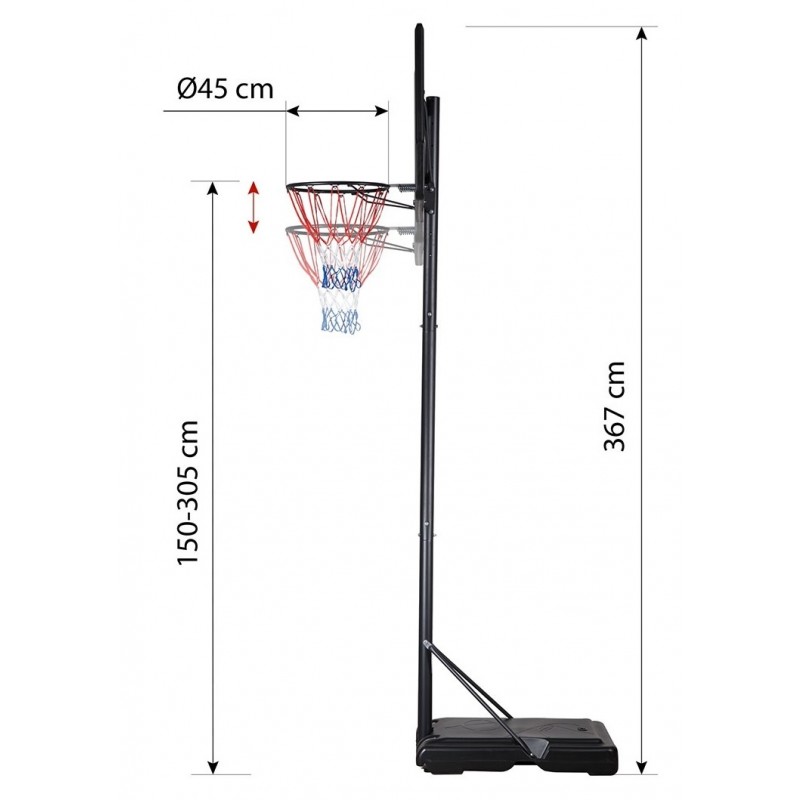 Panou baschet cu stalp Nils ZDK321 • Sportist