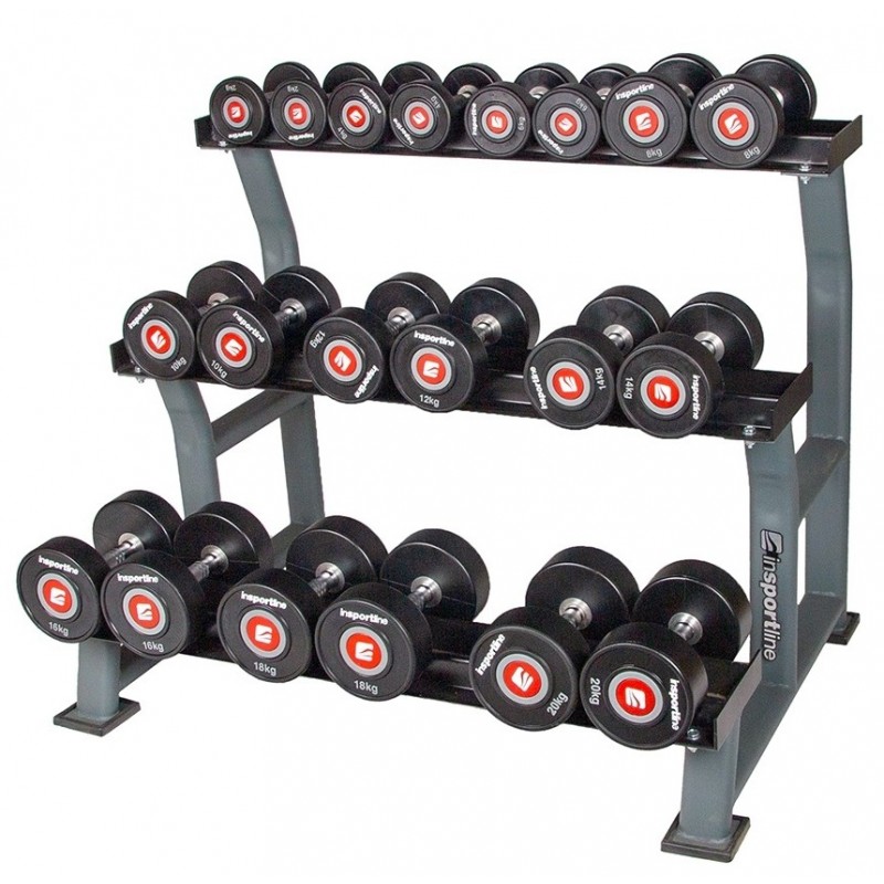Set gantere cu suport inSPORTline Profi 2 x 2-20 Kg • Sportist