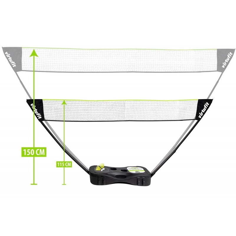 Set fileu badminton si tenis portabil 2 in 1 Virtufit • Sportist