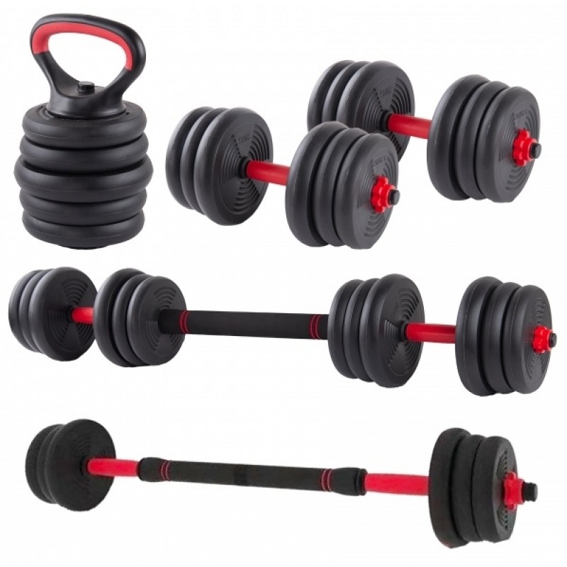 Set greutati fitness 6in1 FitTronic 30 kg • Sportist