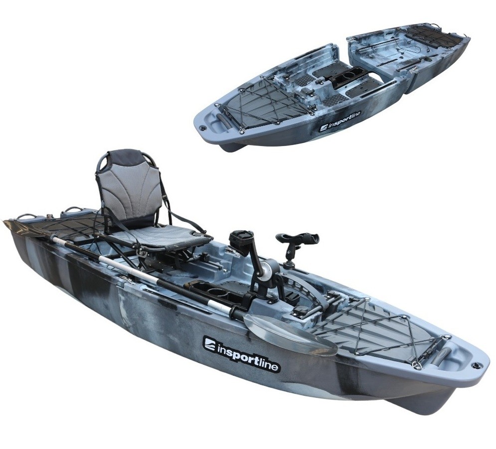 Caiac cu pedale pliabil inSPORTline Rhoner Urban Camo • Sportist