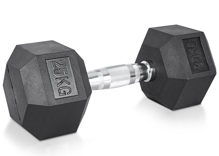 Gantera hexagonala inSPORTline Hexclusive 25 kg • Sportist